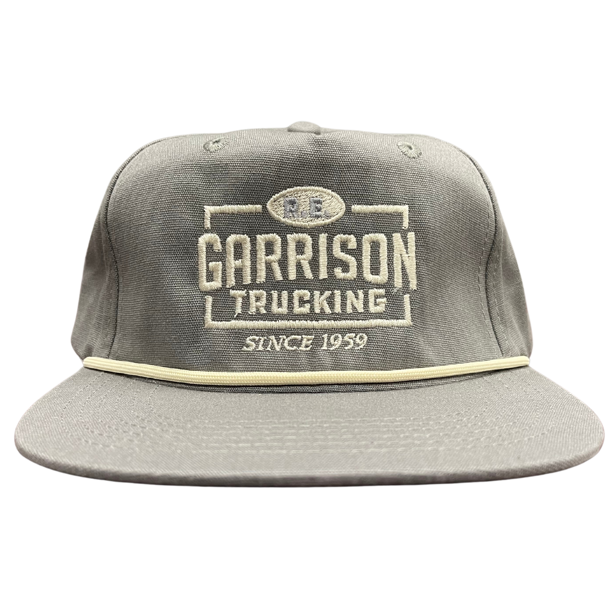 R.E. Garrison Rope Hat | Grey Snapback Cap – R.E. Garrison Apparel